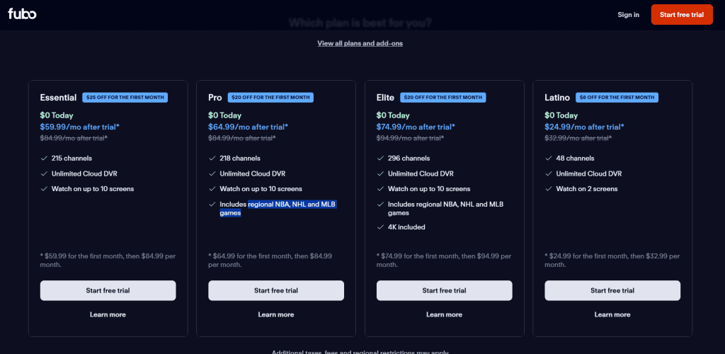 Fubo TV Free Trial (2025) - Get 30 Days Access