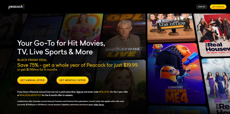 Peacock Free Trial (2026) → Get 3 Months Access