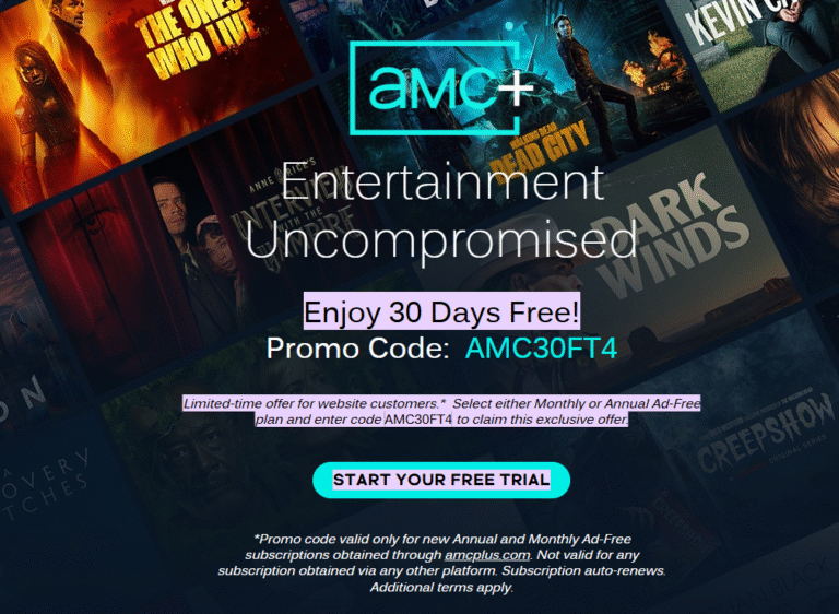 AMC+ Free Trial (2026): 30-day Unlimited Access