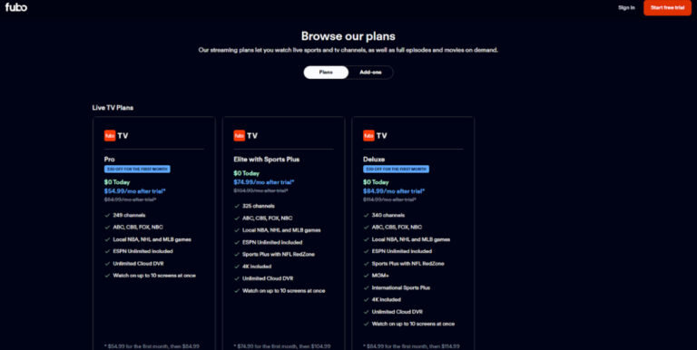 Fubo TV Free Trial 2026 - Unlimited 30 Days Access
